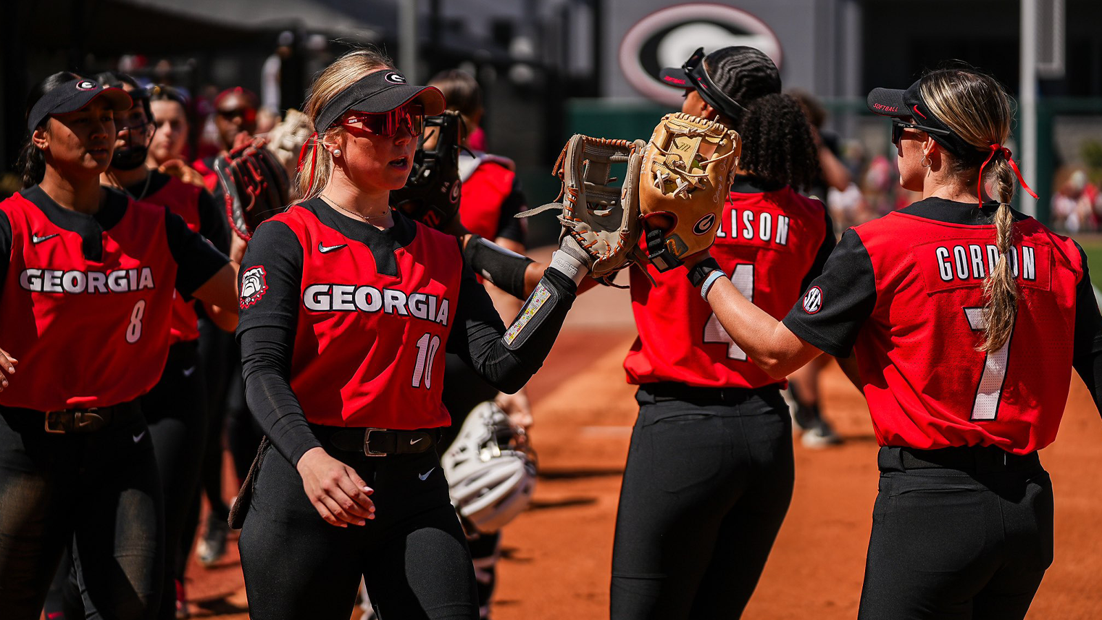 Georgia Softball Players Flex Ripped Biceps To Show Off Muscles