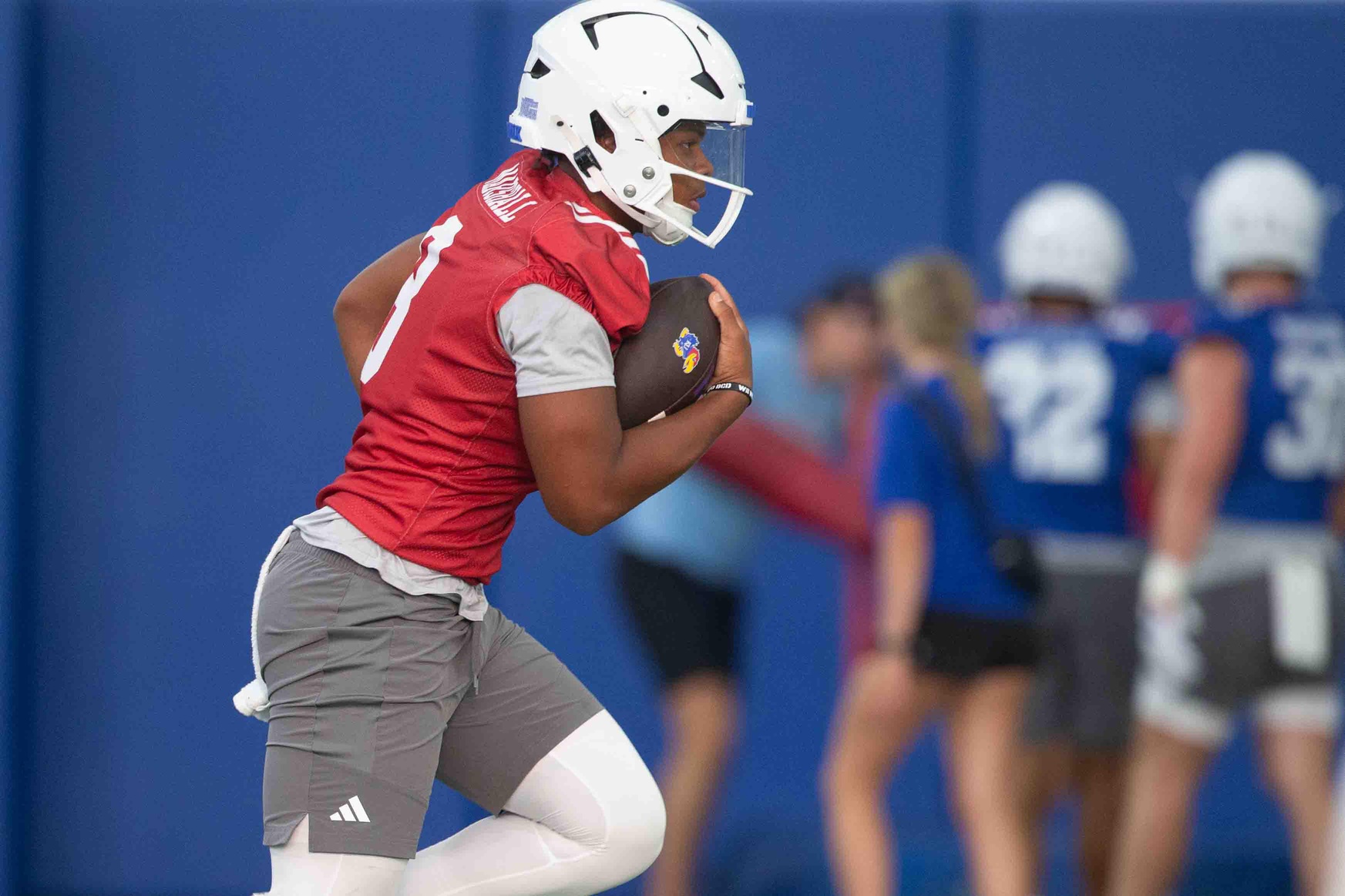 Kansas' Beefy QB Showed Up To Spring Practice Looking JACKED