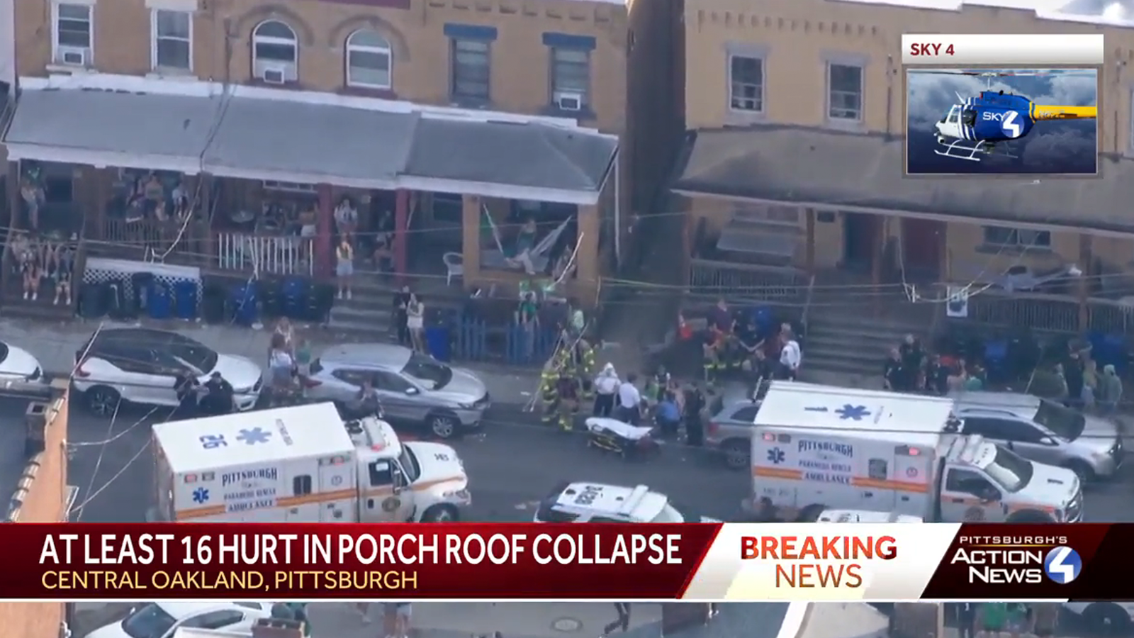 Crazy Video Shows Roof Collapse At Pittsburgh St. Patty's Party
