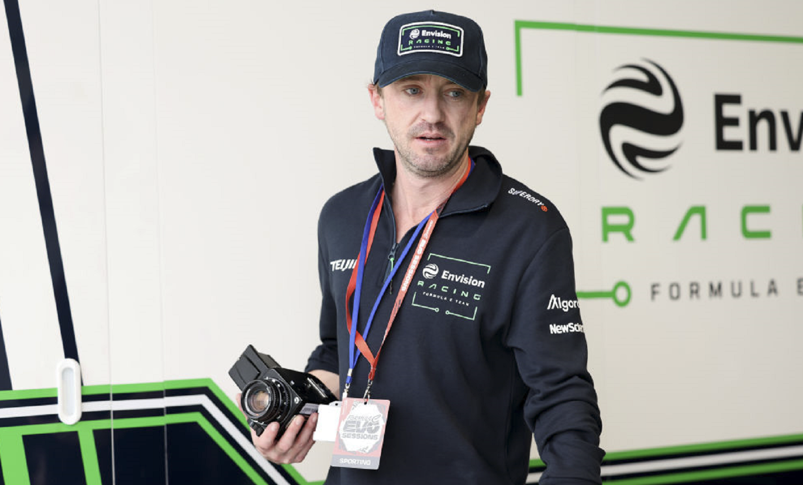 Tom Felton Gets Emotional After Driving Formula E Supercar