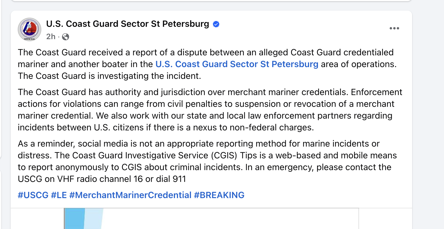 Florida Fishing Guide Brock Horner Under Fire After Boarding Boat