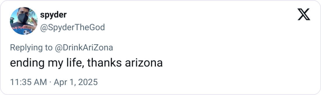 AriZona Iced Tea Trolls The Interent With "The Rizzler" Drink Flavor (April Fools) - BroBible