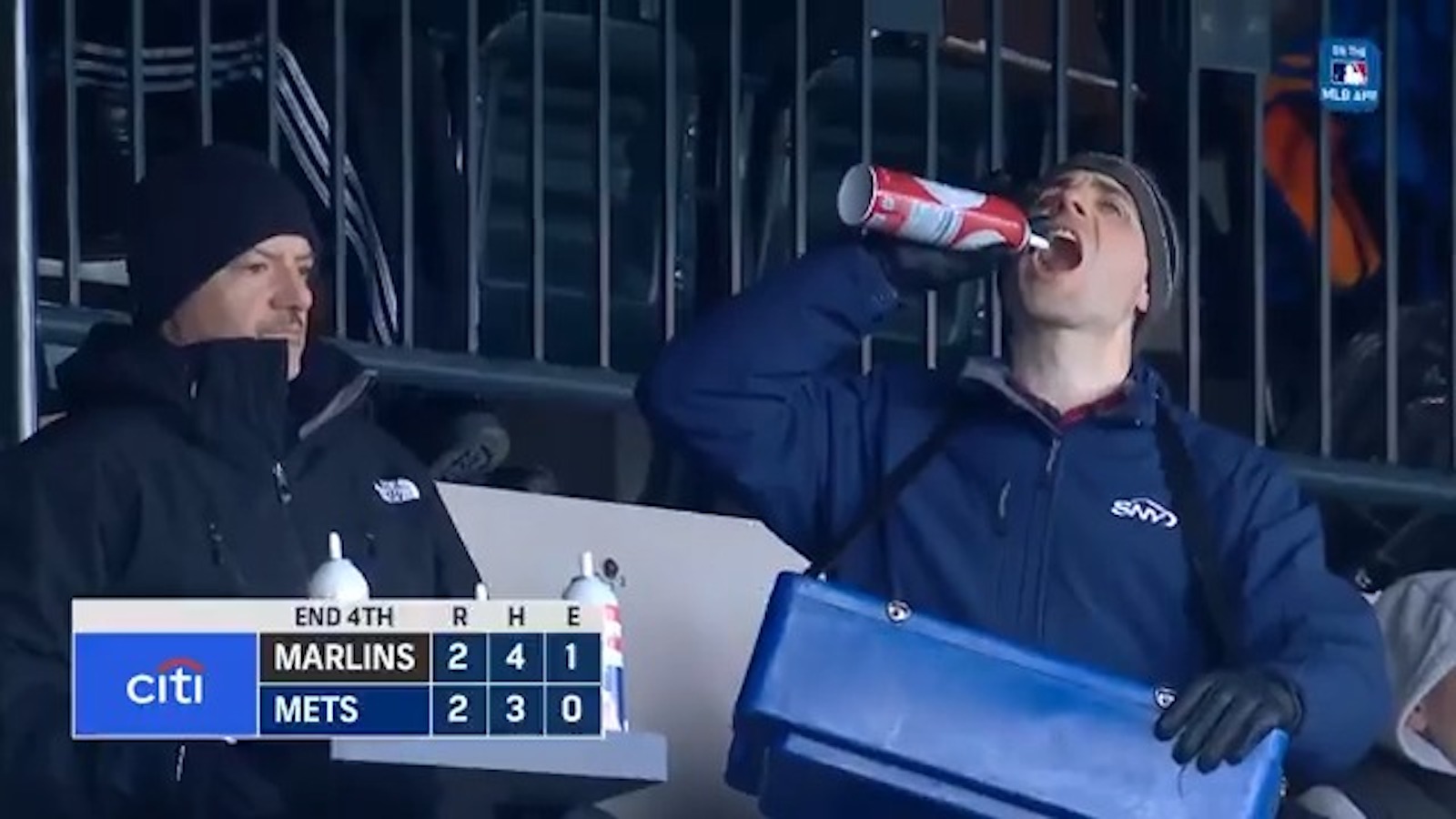 Steve Gelbs Chugs Whipped Cream During Mets Broadcast