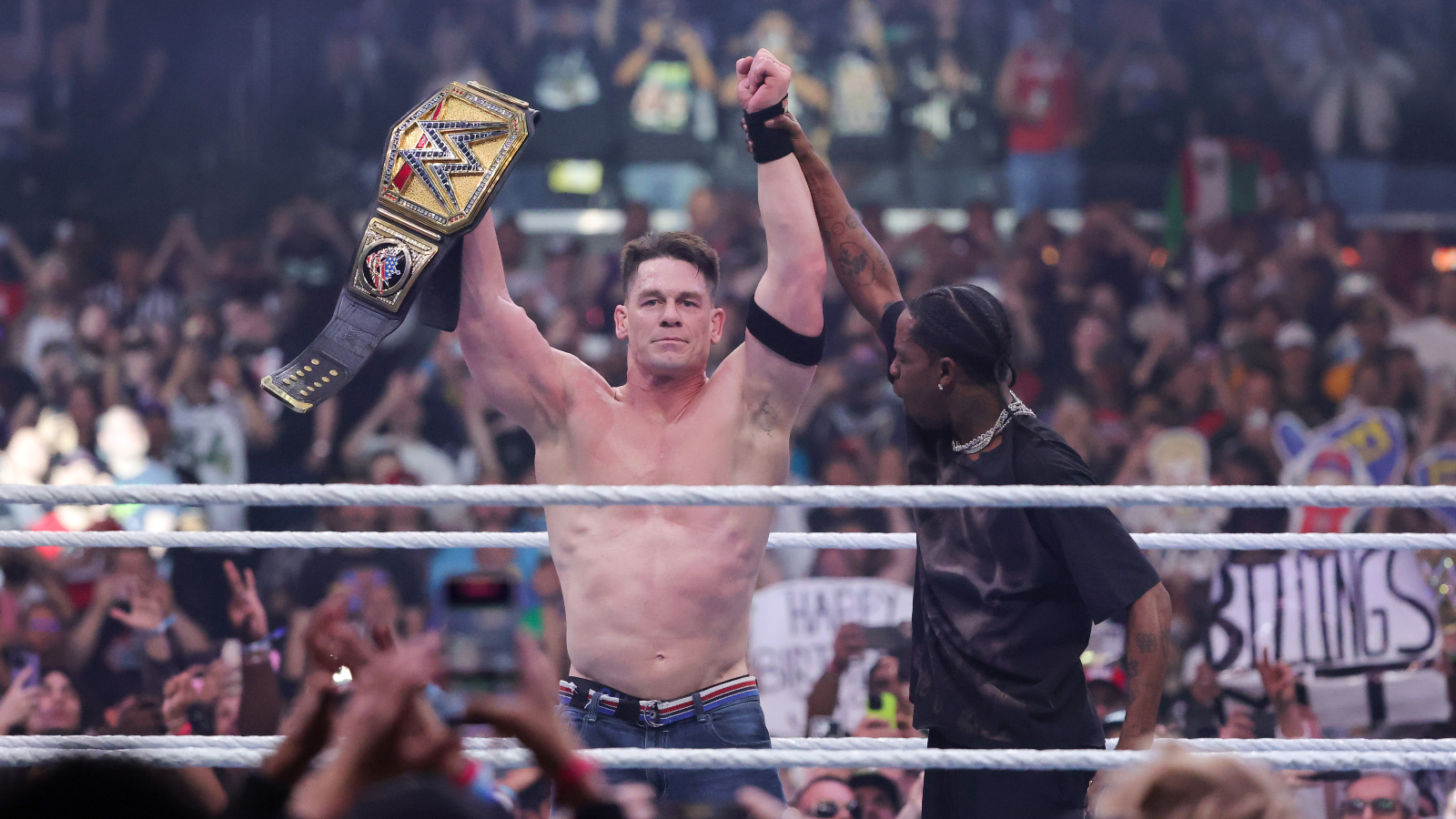WWE Fans Blame Travis Scott For Ruining John Cena Retirement