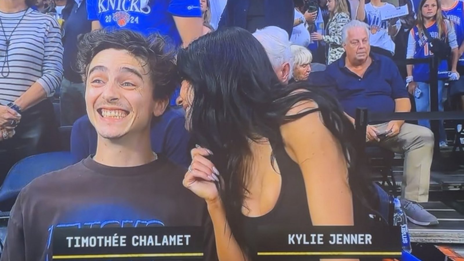 Timothee Chalamet Goes Viral On Knicks Date With Kylie Jenner