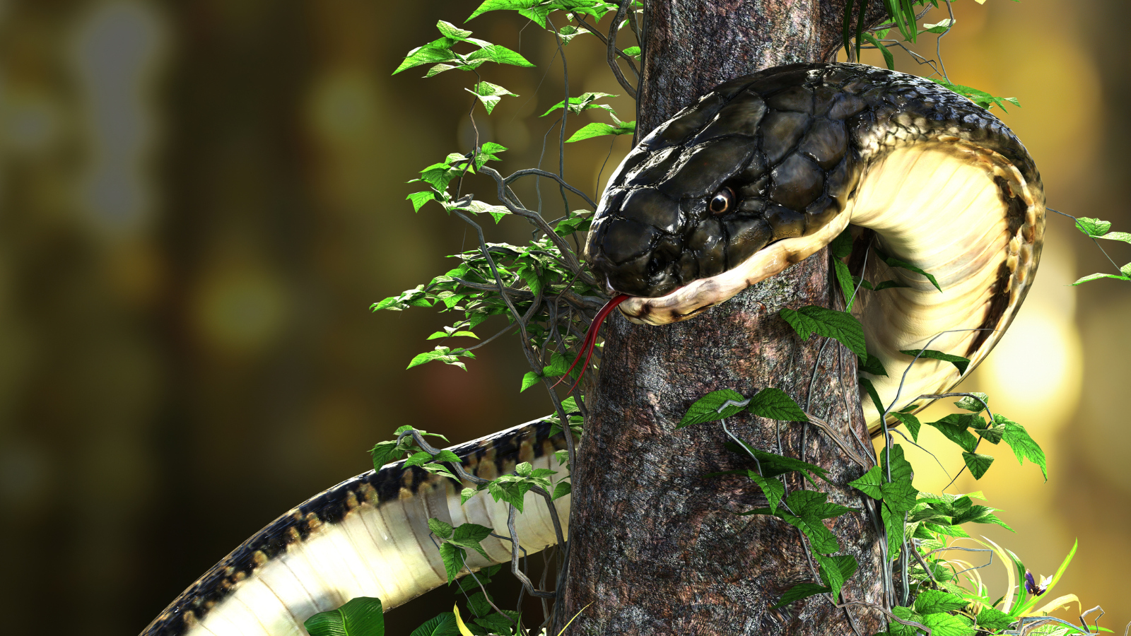 15+ Foot King Cobra Invaded A School In India, Fought Removal