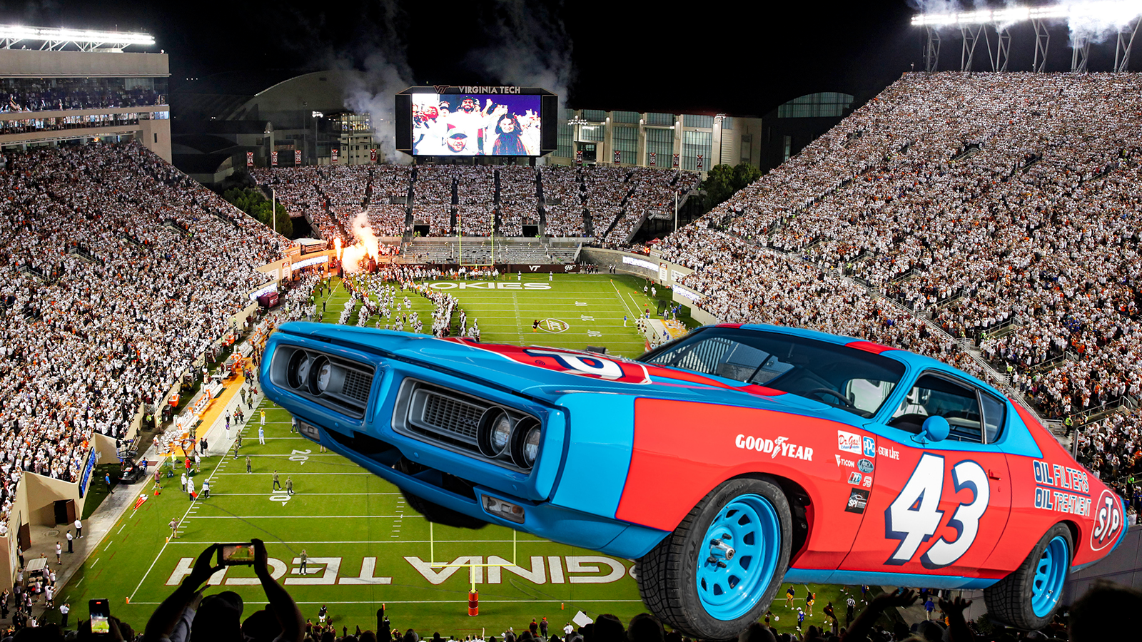 Virginia Tech Honors NASCAR Legends After Metallica Earthquake