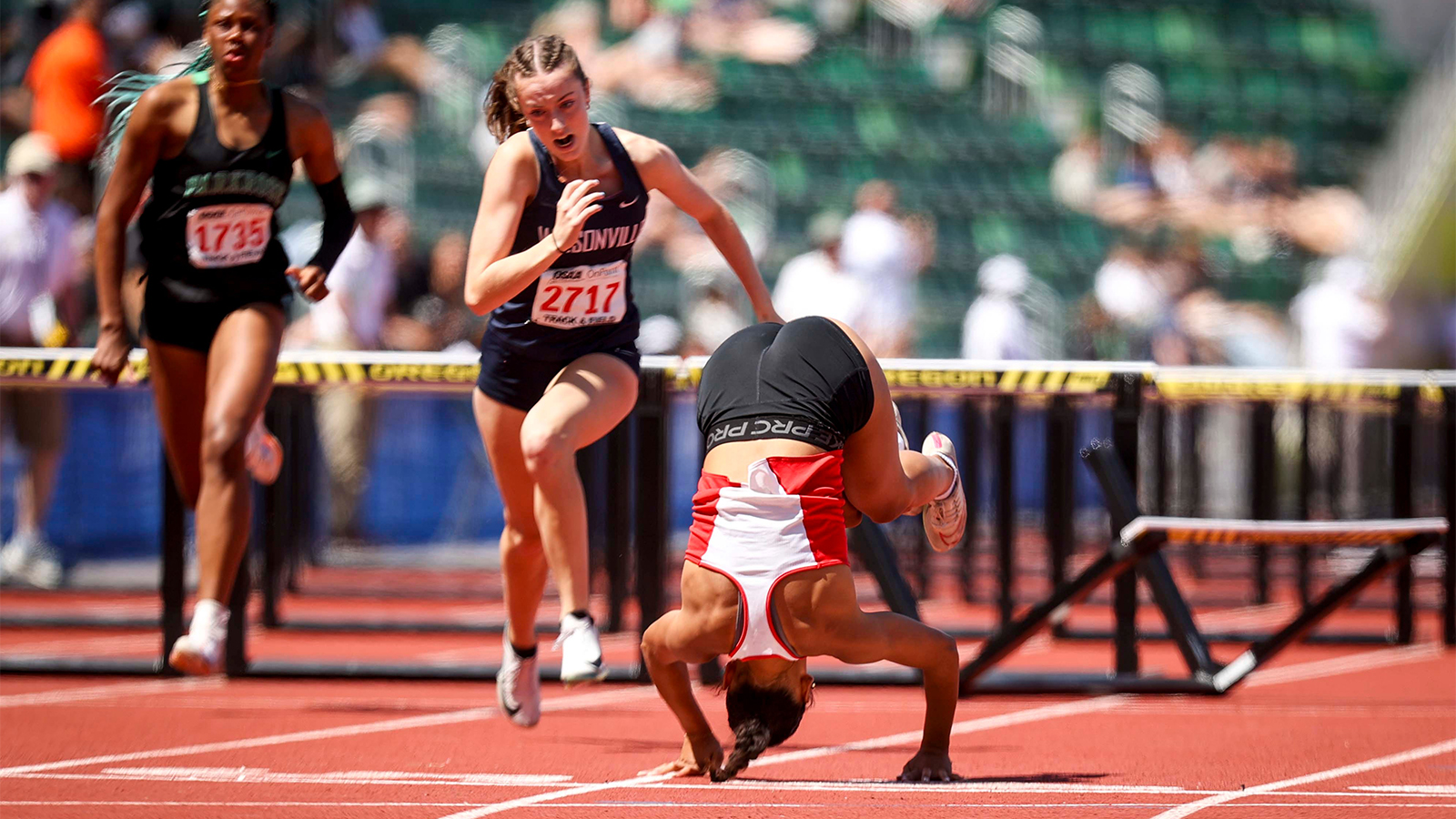 Hurdler Wins State Title By Somersaulting Across Finish Line
