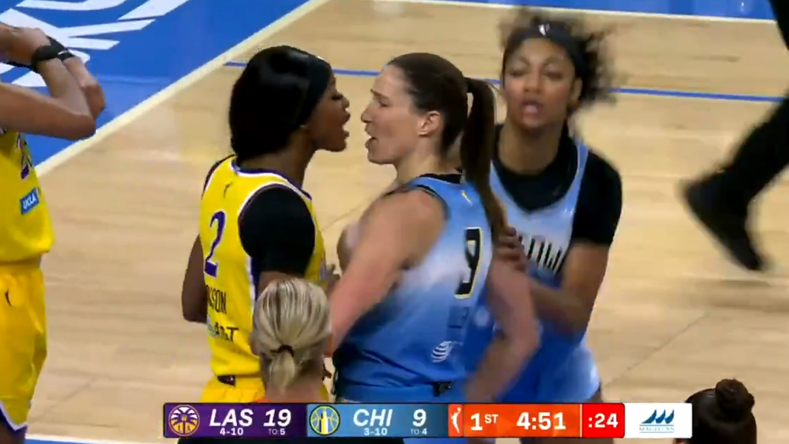 Angel Reese Shoves Her Opponent During Feisty WNBA Scuffle