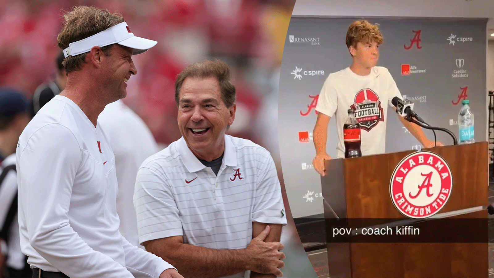 Lane Kiffin's QB Son Performs Spot-On Impression Of Nick Saban