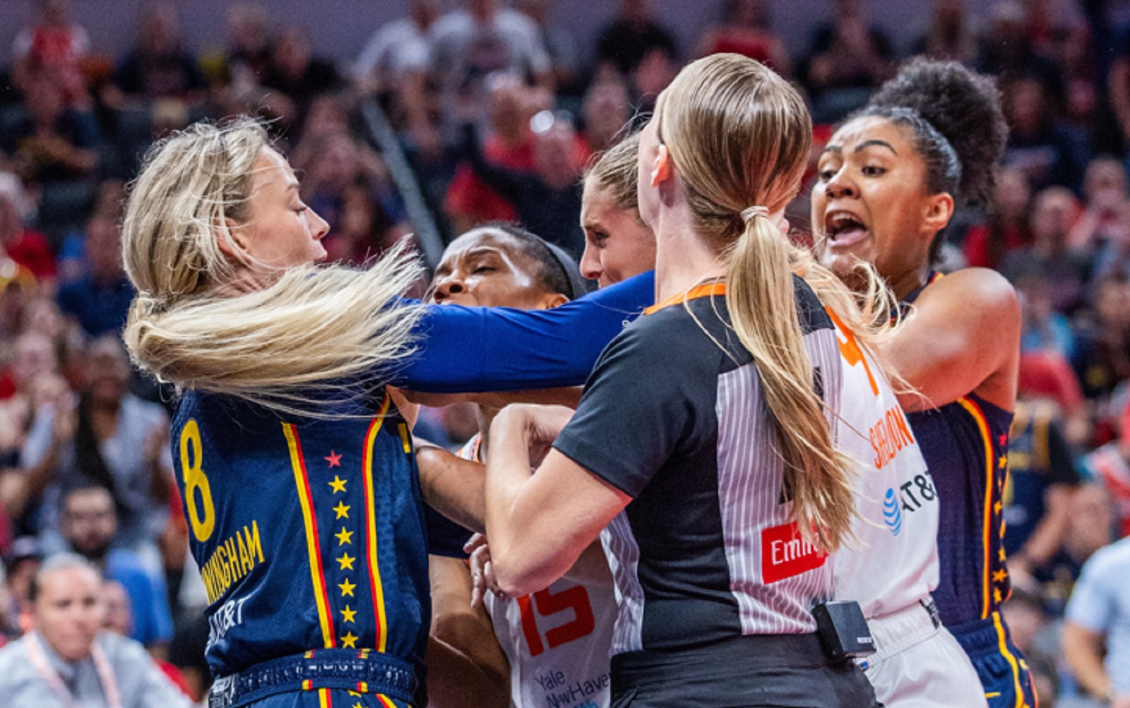 Sophie Cunningham Gets Into Brawl While Defending Caitlin Clark