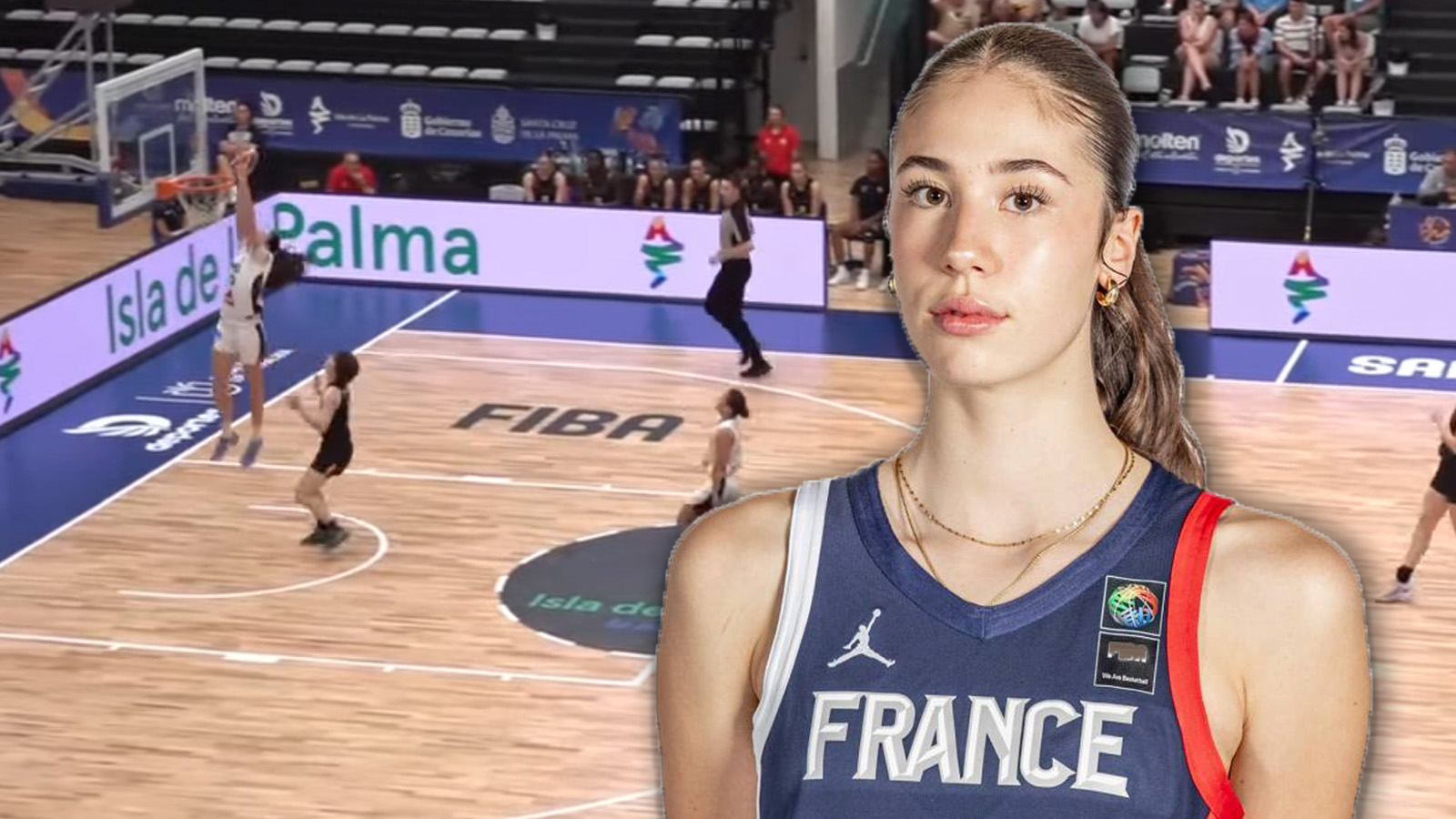 French Female Basketball Star Defies Gravity For Big Dunks At 17