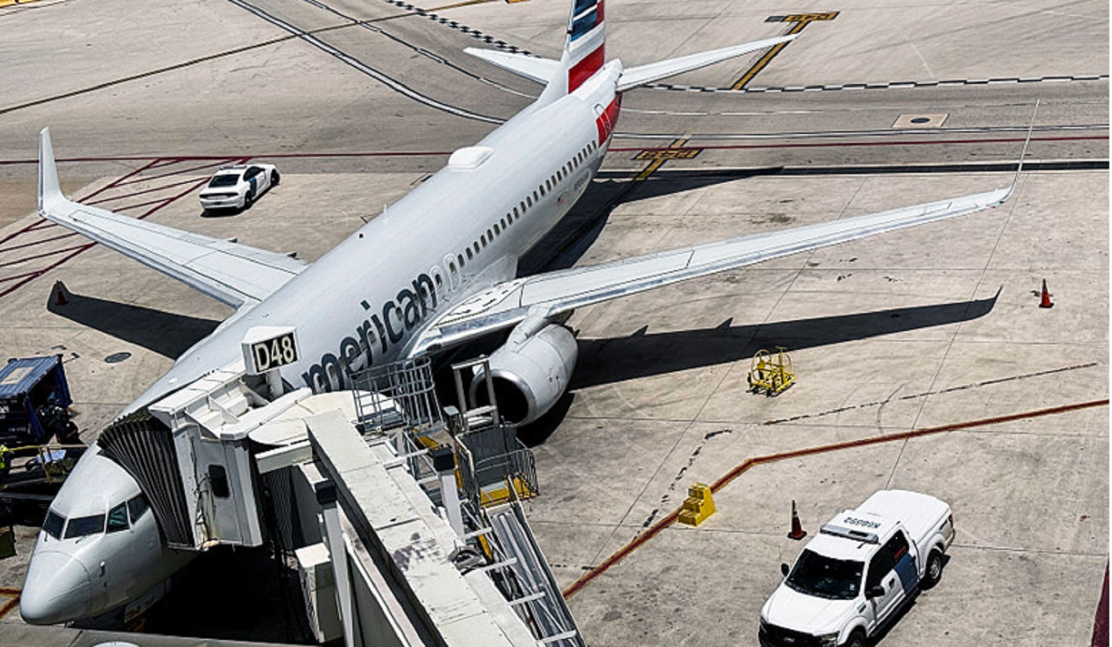 American Airlines Flight Catches Fire In Denver