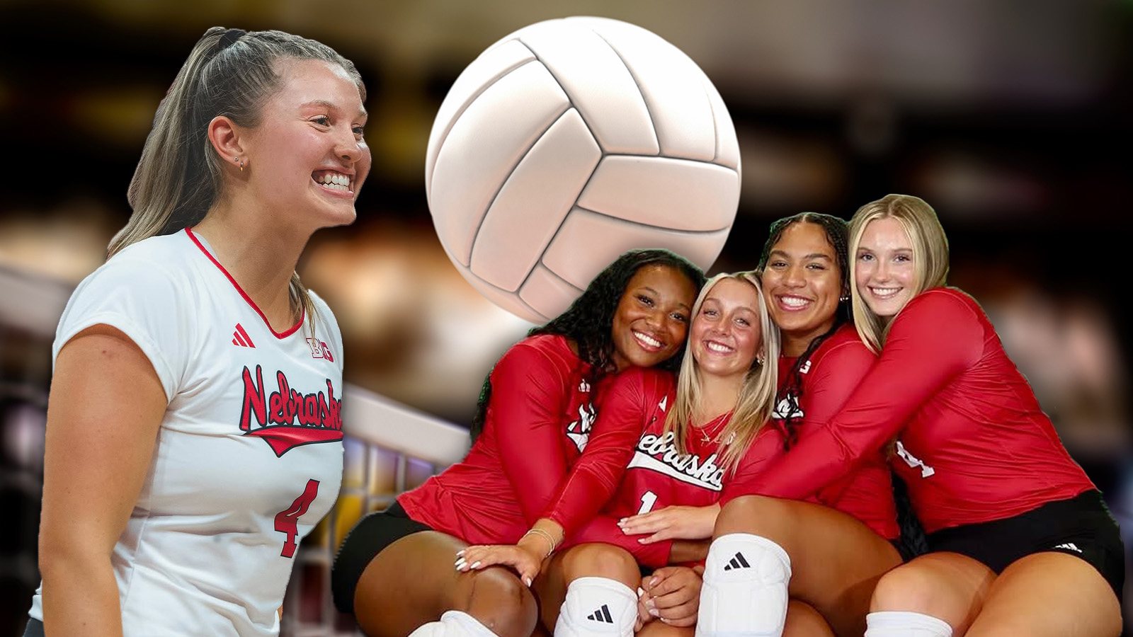 Nebraska Volleyball's Star Freshman Completely Dwarfs Teammate