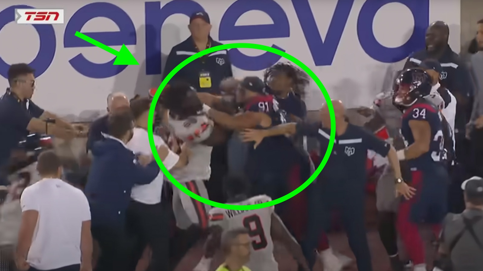 CFL Walk-Off Win Devolves Into Chaos As Punches Spark Brawl