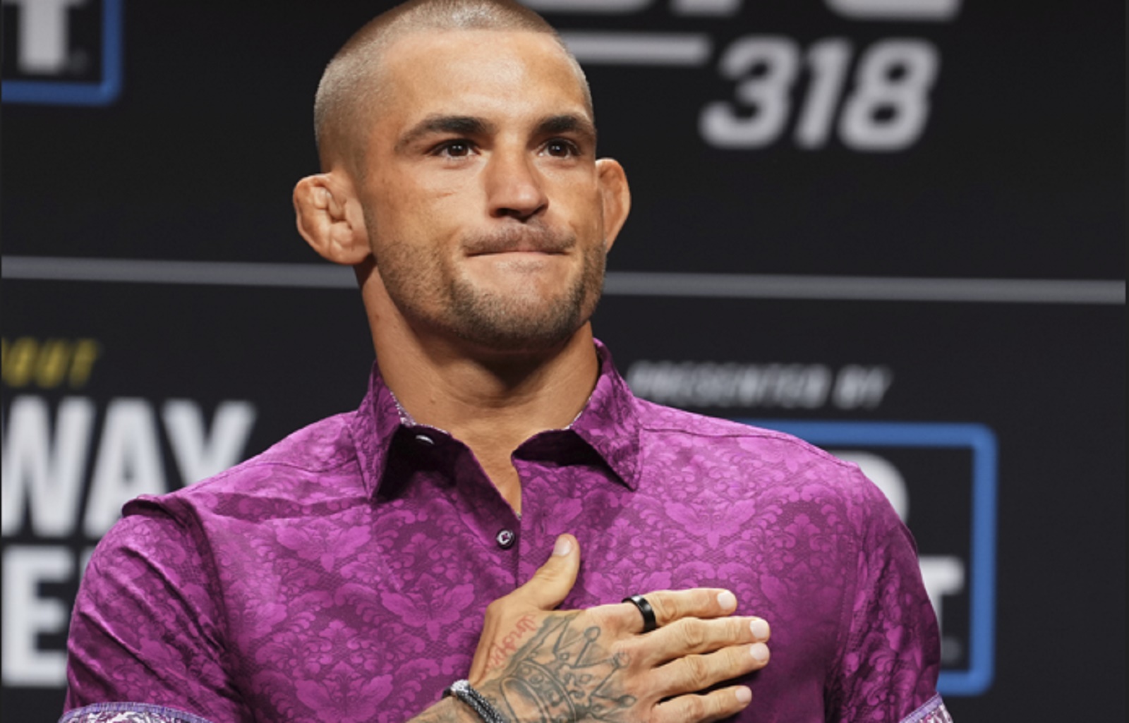 Dustin Poirier Tears Up & Gets Emotional During Press Conference Ahead ...