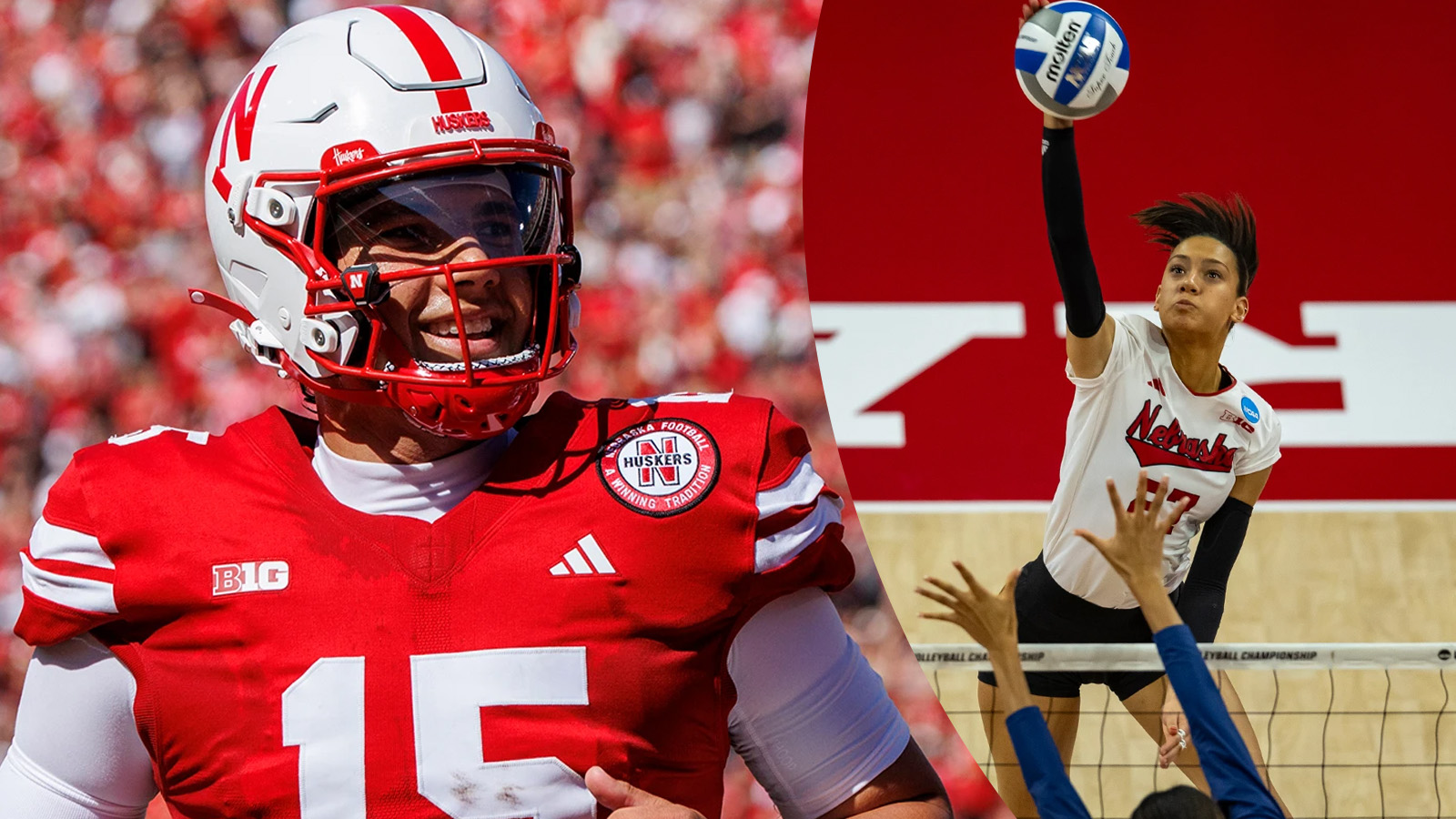 Nebraska Volleyball Players Humbled Starting QB Dylan Raiola