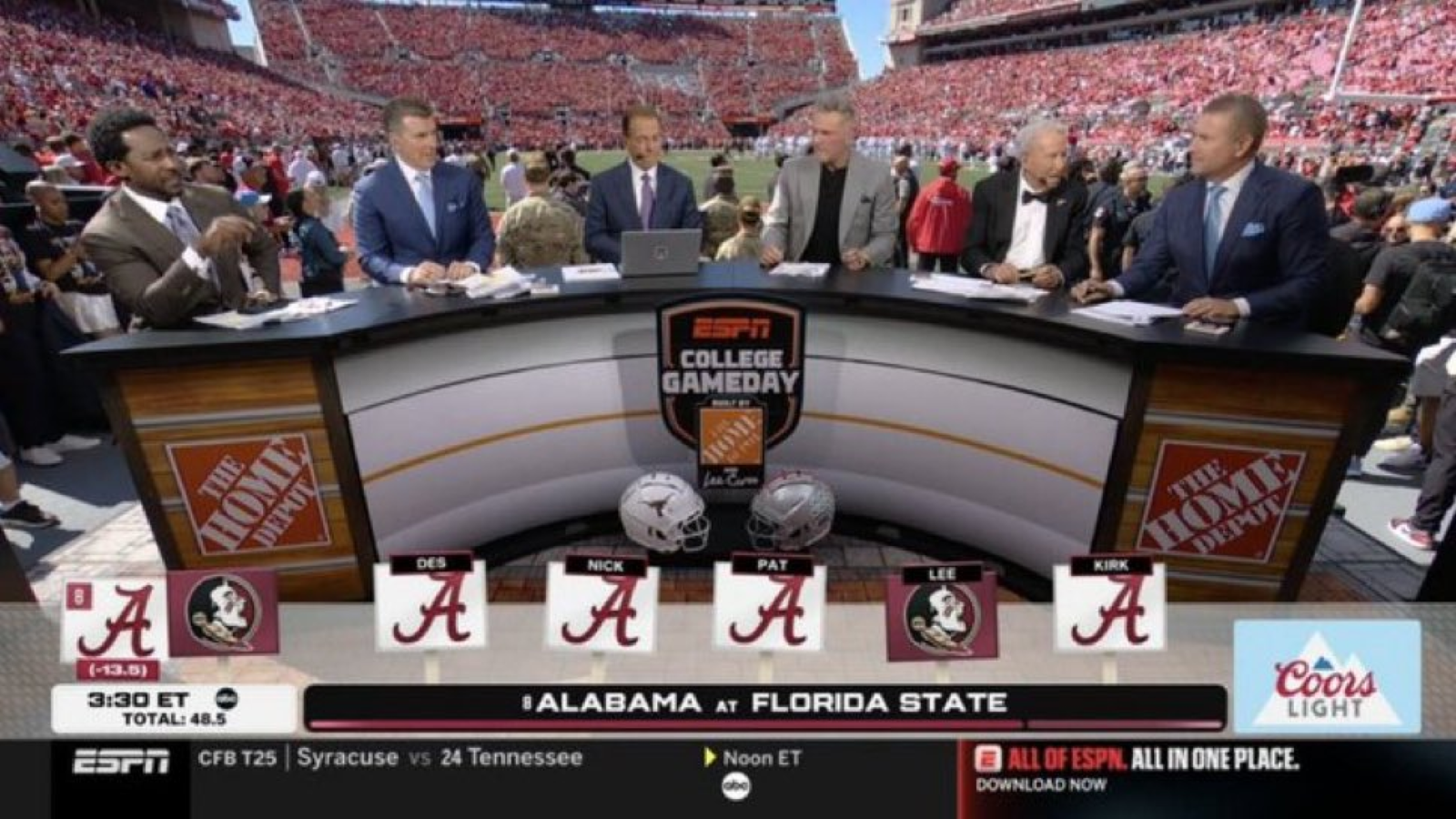 Lee Corso Called Florida State's Big Upset Over Alabama
