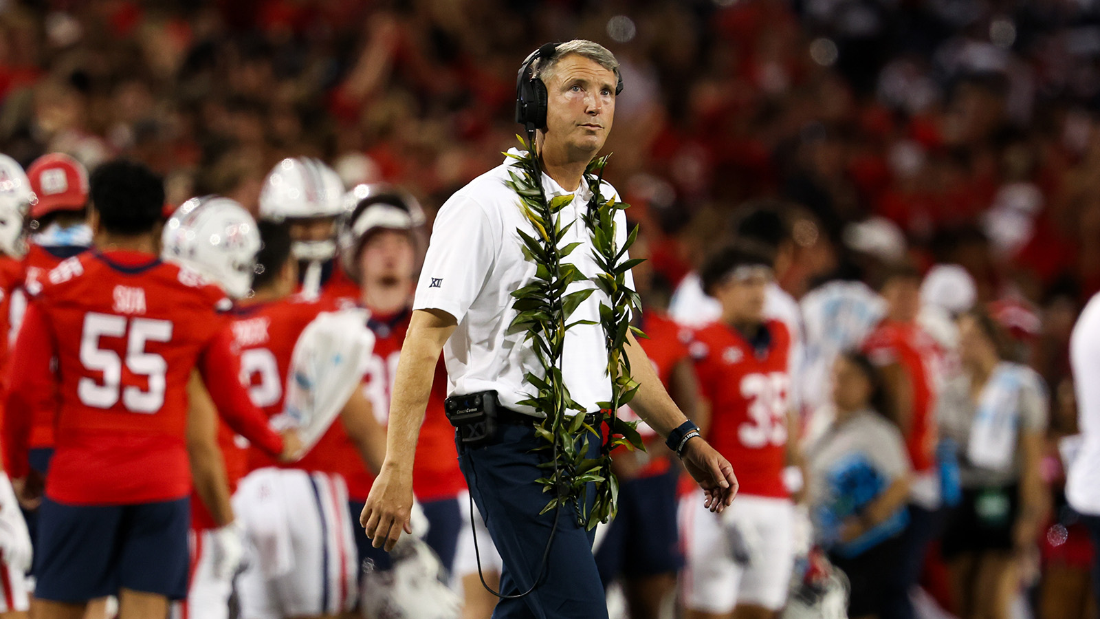 Arizona Football Coach Rejects Cultural Backlash For Wearing Lei