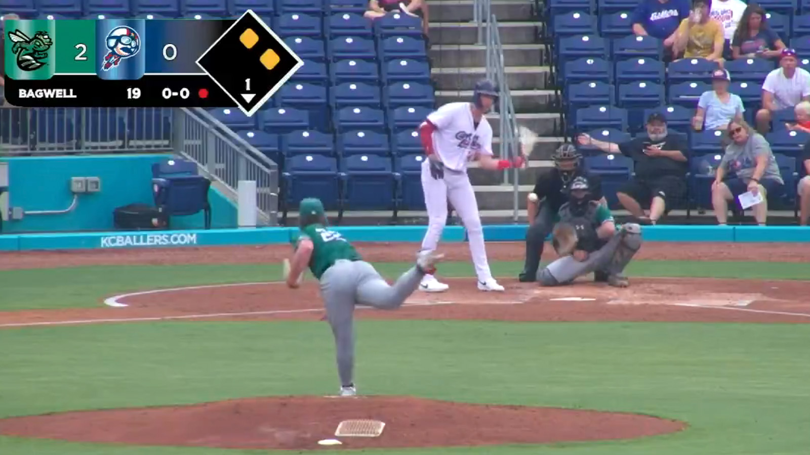 MiLB Balk Gets Weird When 6-Foot-7 Hitter Rips One-Handed RBI