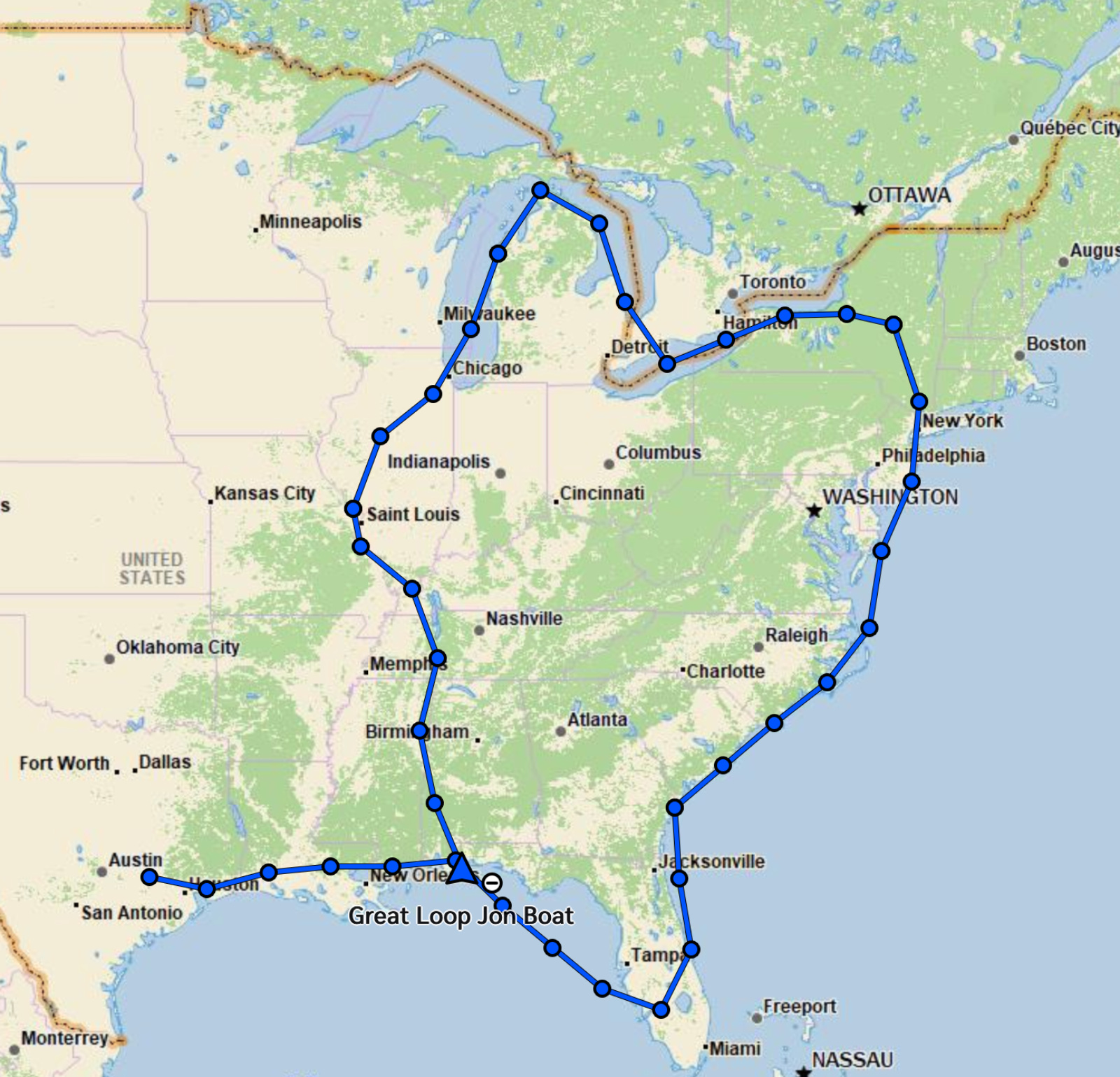 Robert Youens Completes 'Great Loop' Solo World Record