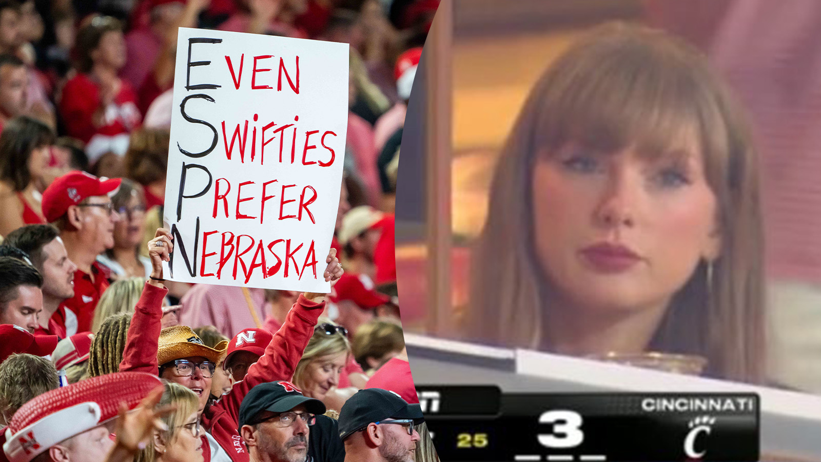 Nebraska Deletes Photo Of Taylor Swift's Scandalous Love Affair