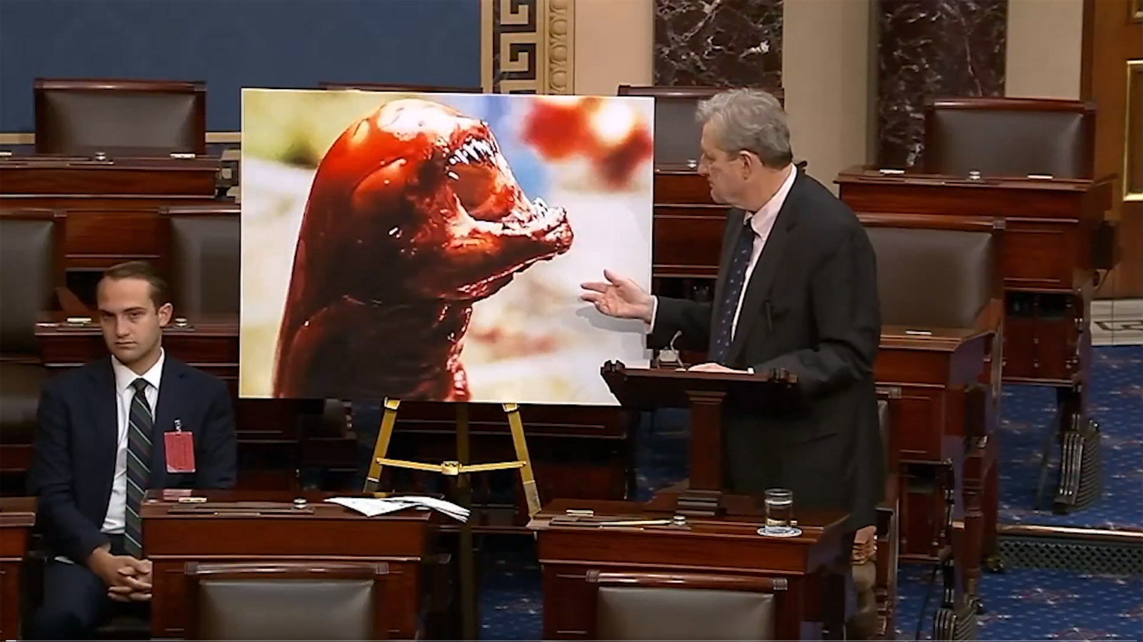 Senator Thinks Radioactive Shrimp Will Turn You Into An Alien