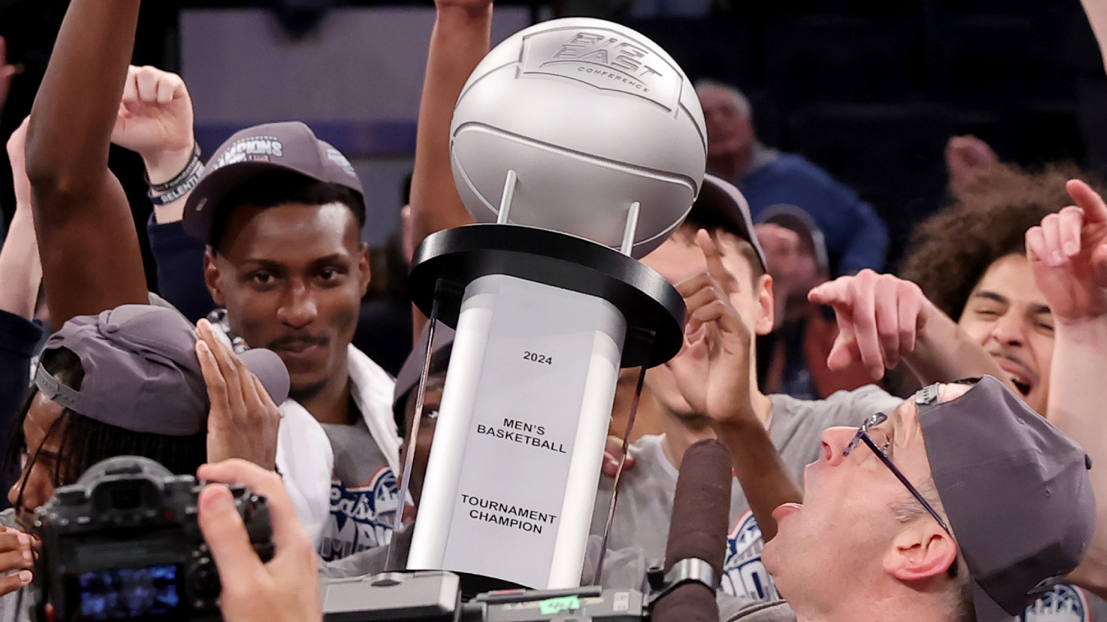 UConn Is Using A Big East Championship Trophy As A Doorstop