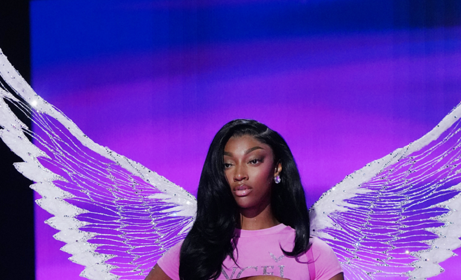 Angel Reese Walks Victoria's Secret Fashion Show (Video)