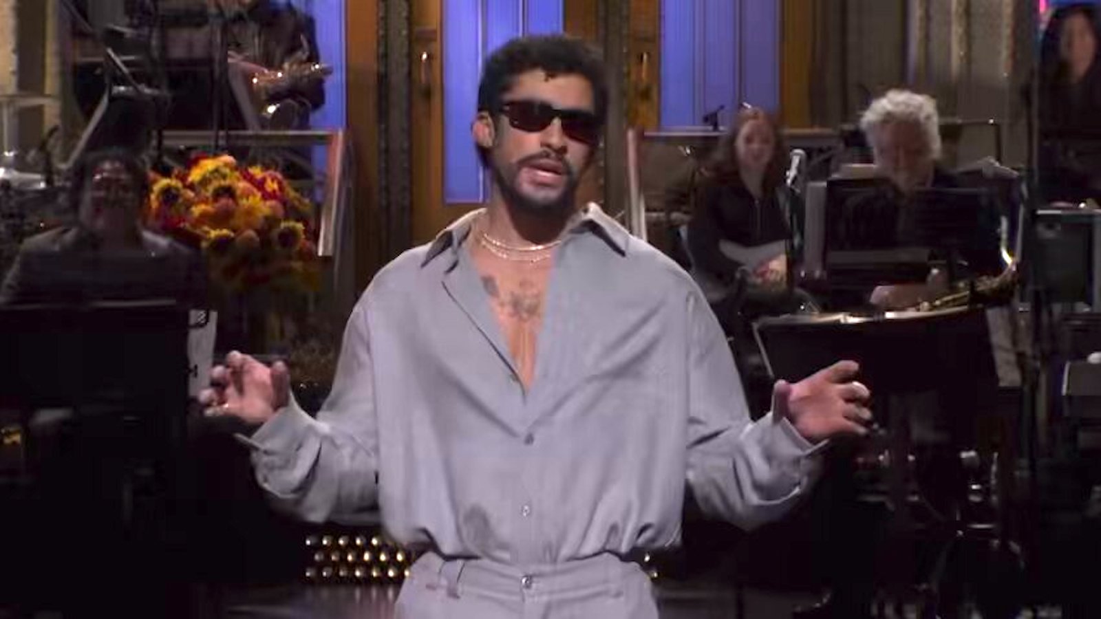 Bad Bunny Makes Joke About Super Bowl Backlash On 'SNL'