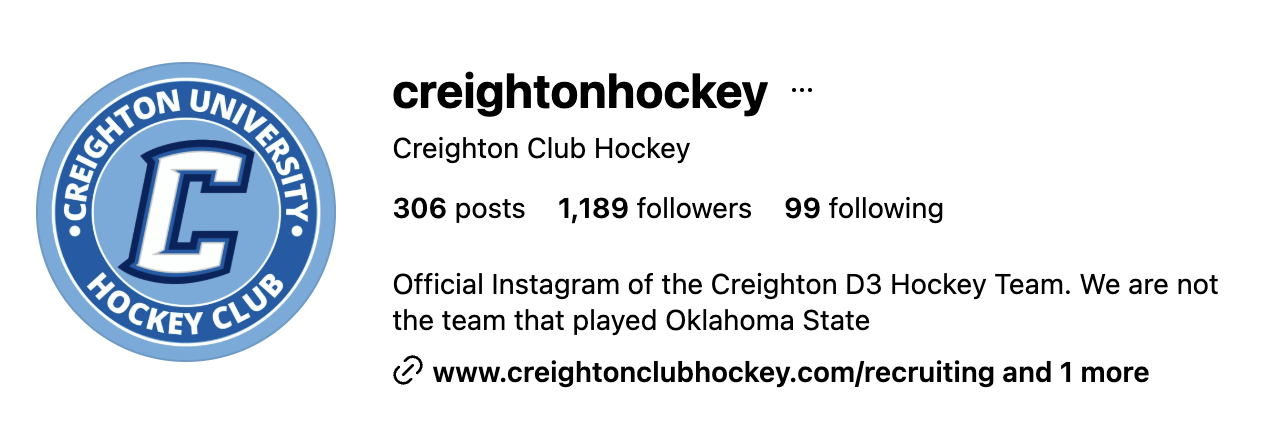 Creighton Club Hockey Team Distances Itself From OK State Rout