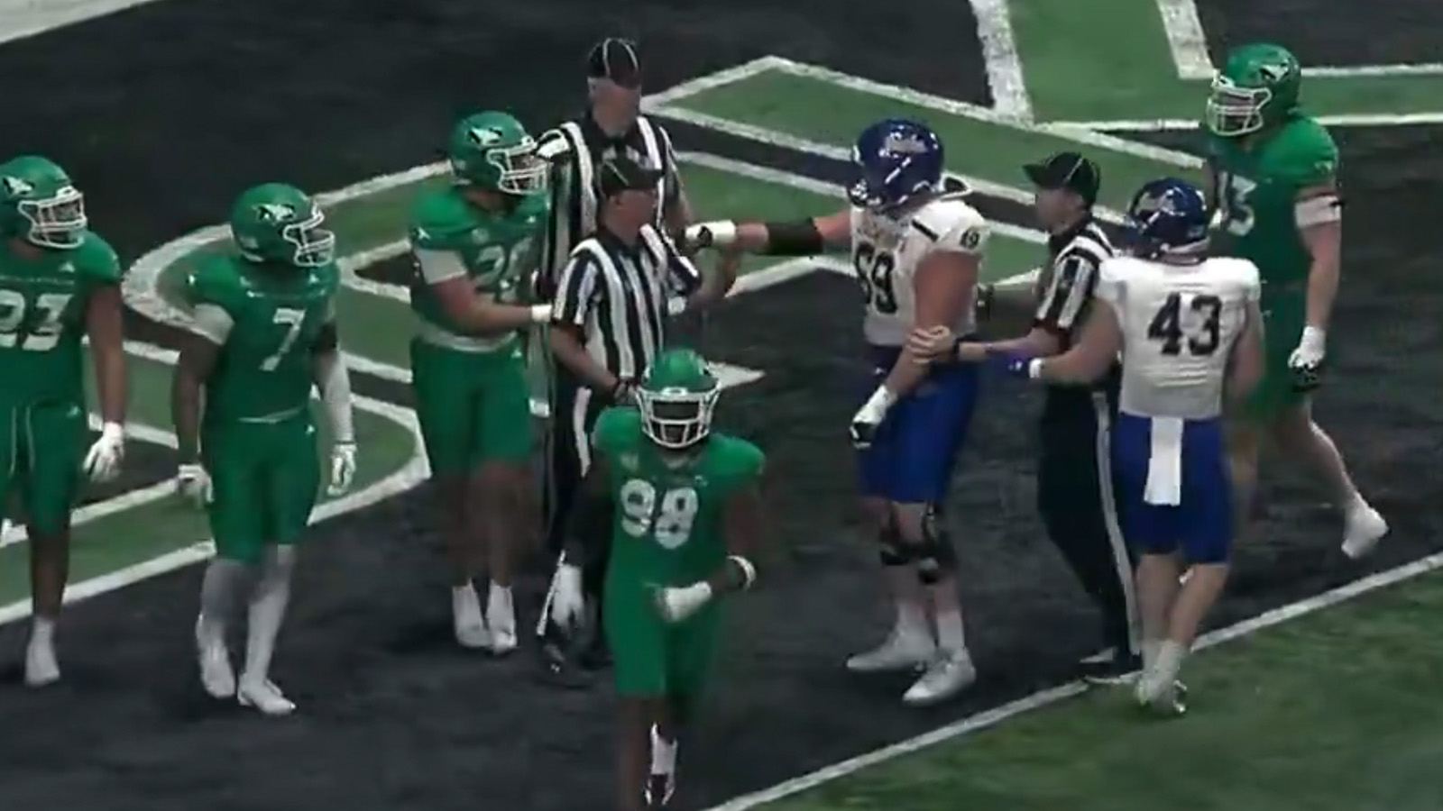 South Dakota State Offensive Lineman Ejected By Butthurt Referee