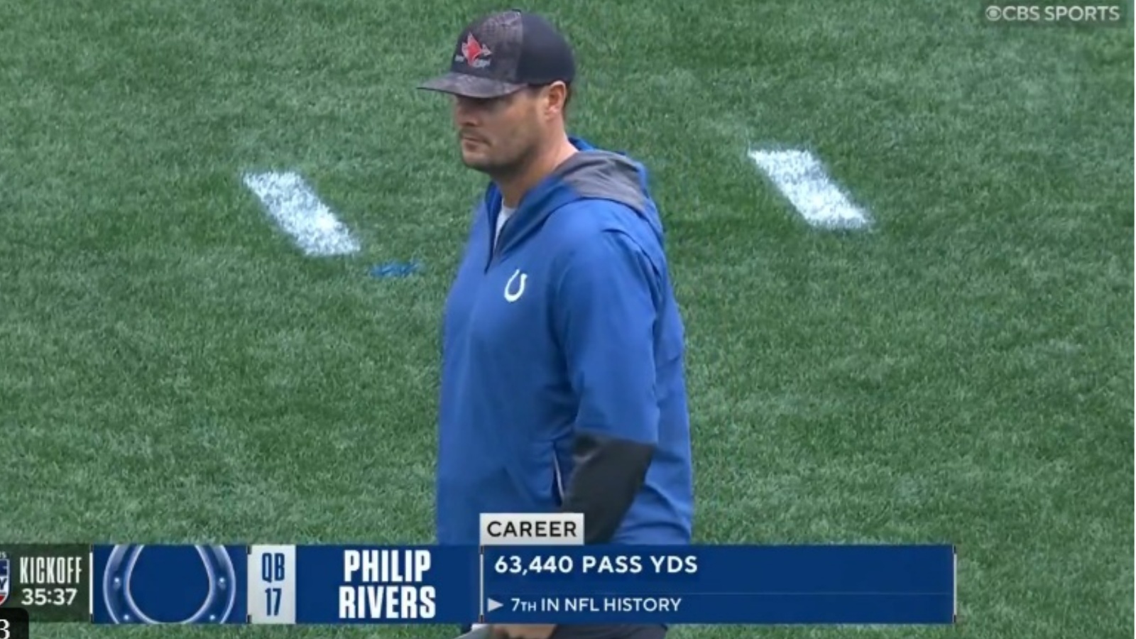 Philip Rivers Appears Out Of Shape During Colts' Pregame Warmups