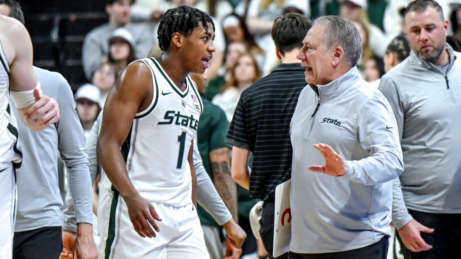 Michigan State Guard Jeremy Fears Kicks Another Player In Groin