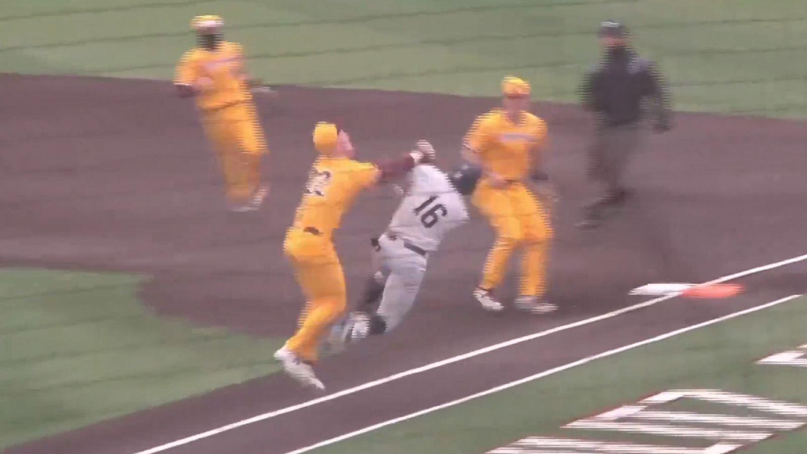 Egregious College Baseball Ejection Sparks Bench-Clearing Scuffle