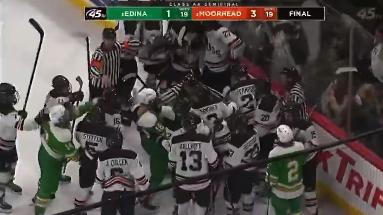 Minnesota Hockey Team Shows Terrible Sportsmanship With Brawl
