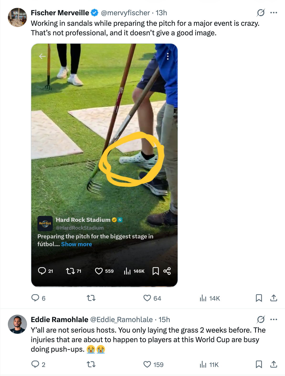 Why Is Hard Rock Stadium World Cup Pitch Being Criticized?