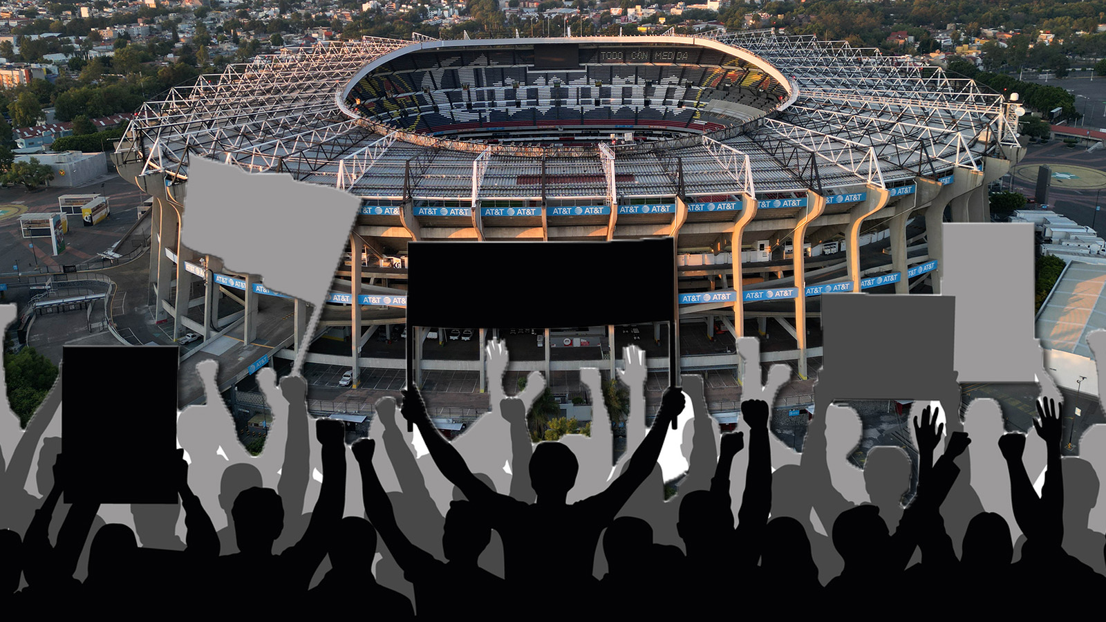 Mexico City Riots Cause Chaos At Estadio Azteca For World Cup